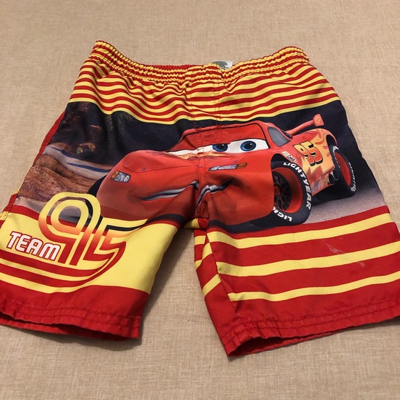 Disney | Swim | Disney Pixar Cars Lightning Mcqueen Swimming Trunks ...